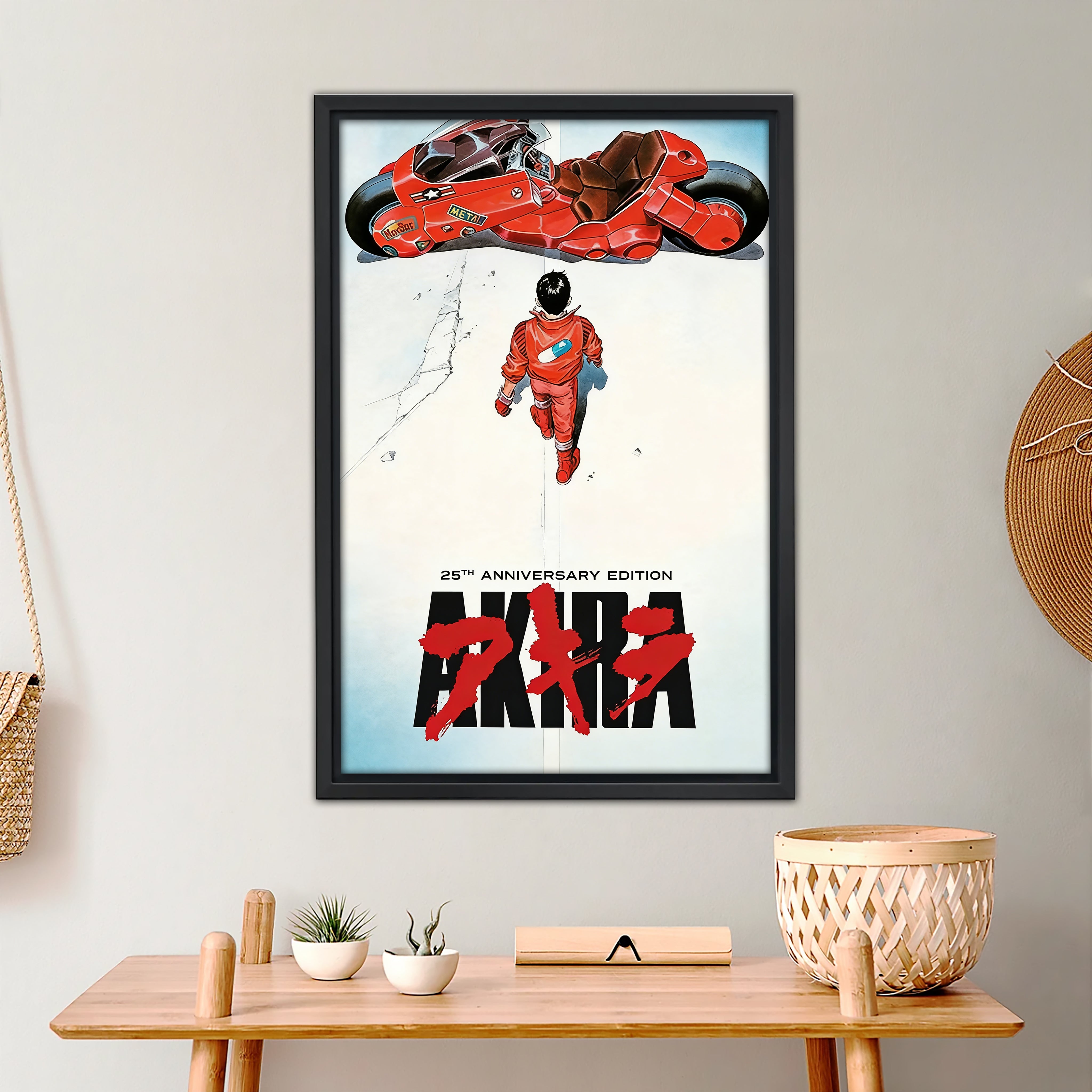 Akira Motorcycle Anime Poster Print - Retro Cyberpunk Wall Decor|Liber ...
